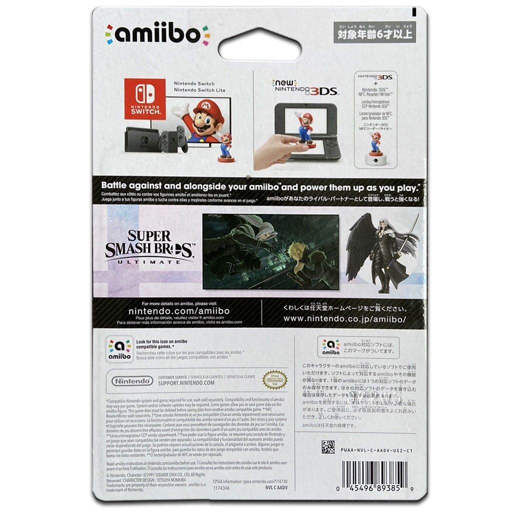 Final Fantasy VII Sepiroth Amiibo (JP), Video Gaming, Gaming Accessories, Interactive Gaming ...