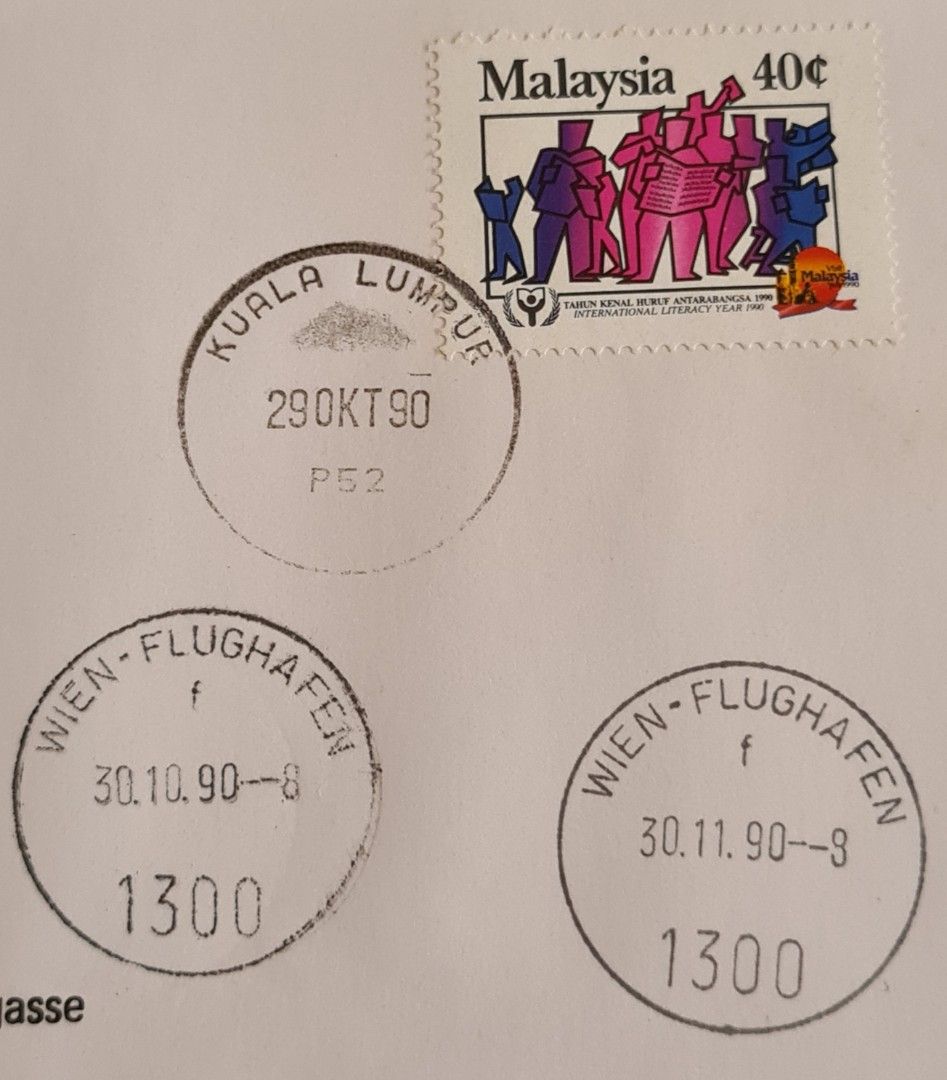 First Flight Covers 1990's Malaysia First flight covers MAS Kuala ...