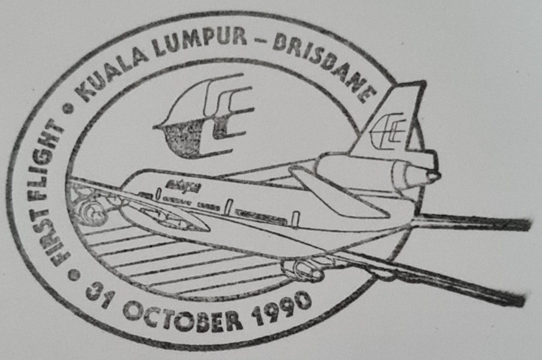 First Flight Covers 1990's Malaysia First flight covers MAS KL ...
