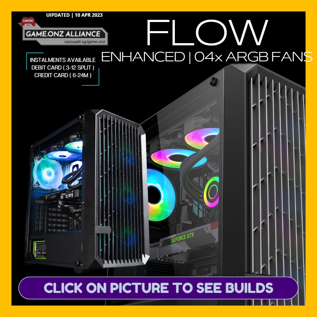 FLOW ENHANCED GAMING DESKTOP PC BUILDS | DIRRECTED AIRFLOW FOCUS PERFORMANCE | AMD RYZEN 5 5600 ...