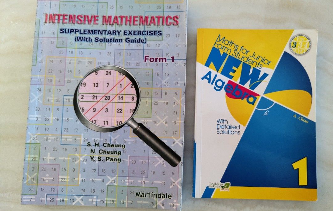 Form1,2 Maths exercises books, 興趣及遊戲, 書本 & 文具, 教科書 - Carousell