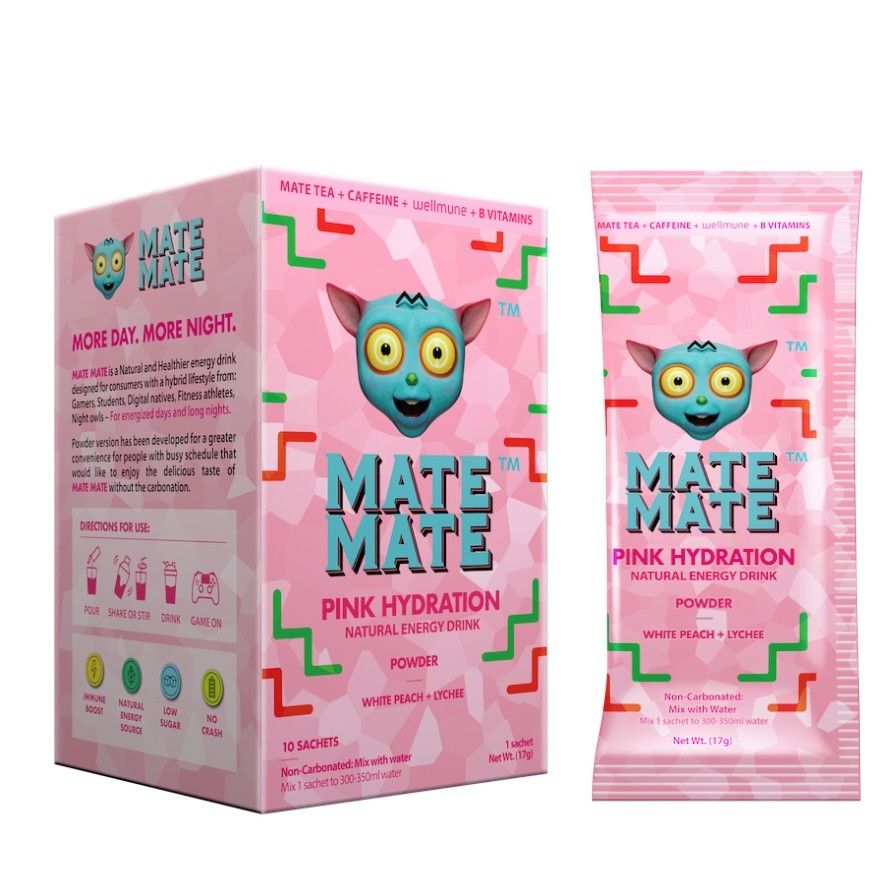 FREE COURIER 30 DAY MATE MATE Pink Hydration Natural Energy Drink - JJ ...