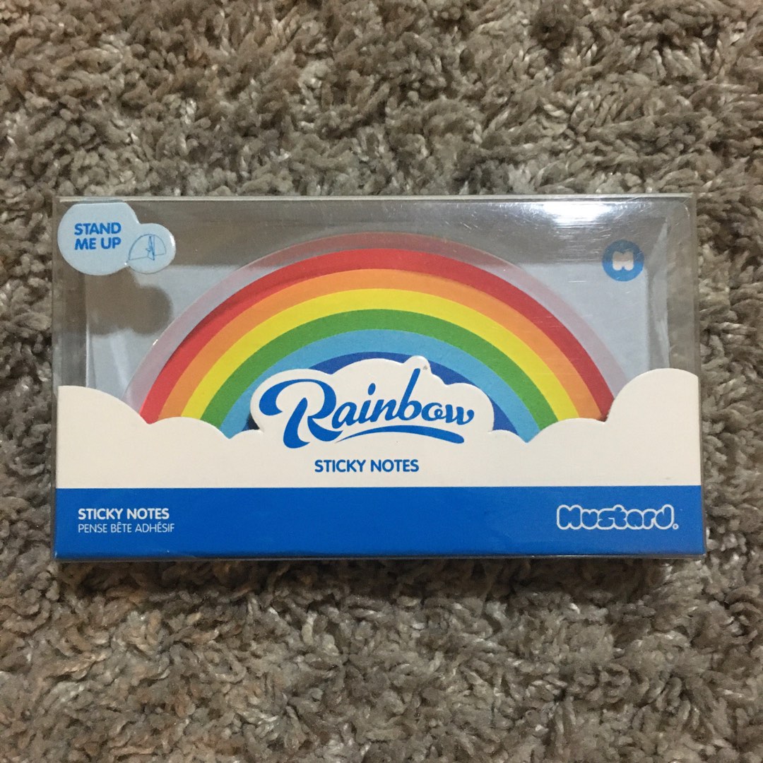 FREE Rainbow Sticky Notes, Hobbies & Toys, Stationery & Craft ...