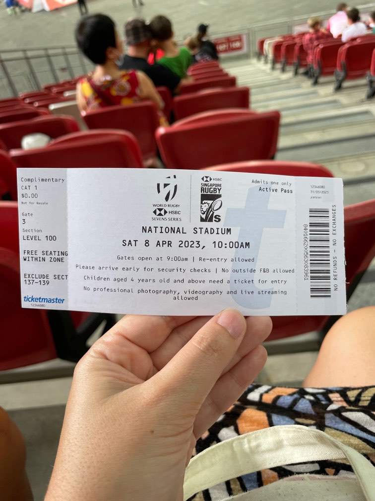 FREE Rugby 7s ticket, Tickets & Vouchers, Event Tickets on Carousell
