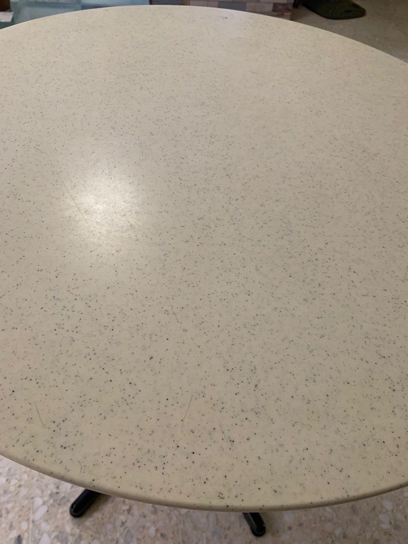 Free.. Small table with marble top, Furniture & Home Living, Furniture ...