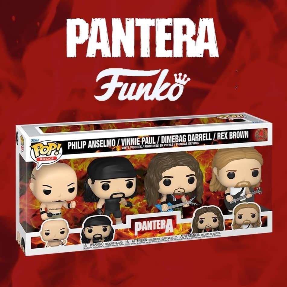 Funko Pop Rocks Pantera Collectors 4 Pack Hobbies And Toys Music And Media Vinyls On Carousell