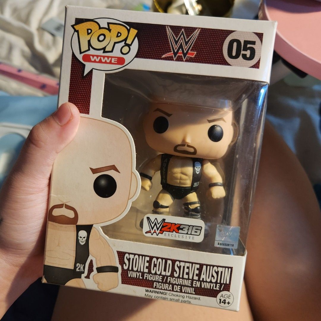 Funko Pop STONE COLD STEVE AUSTIN 05 (WWE 2K16 EXCLUSIVE), Hobbies ...