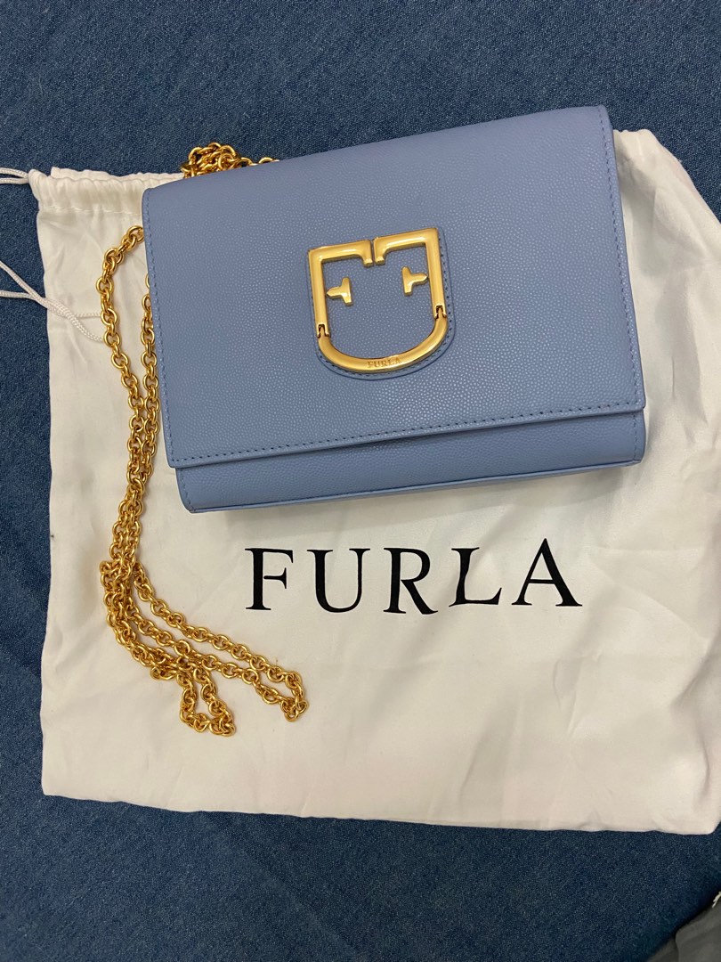 FURLA Light blue, Women's Fashion, Bags & Wallets, Shoulder Bags on ...