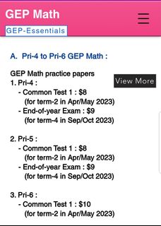 GEP Math Practice Papers, Hobbies & Toys, Books & Magazines, Assessment ...