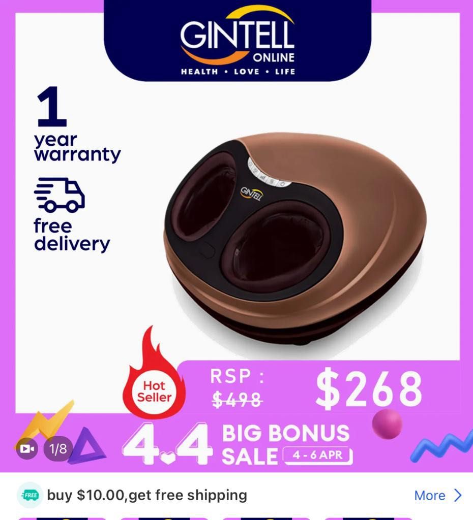 GINTELL G-Beetle EX, Health & Nutrition, Massage Devices on Carousell