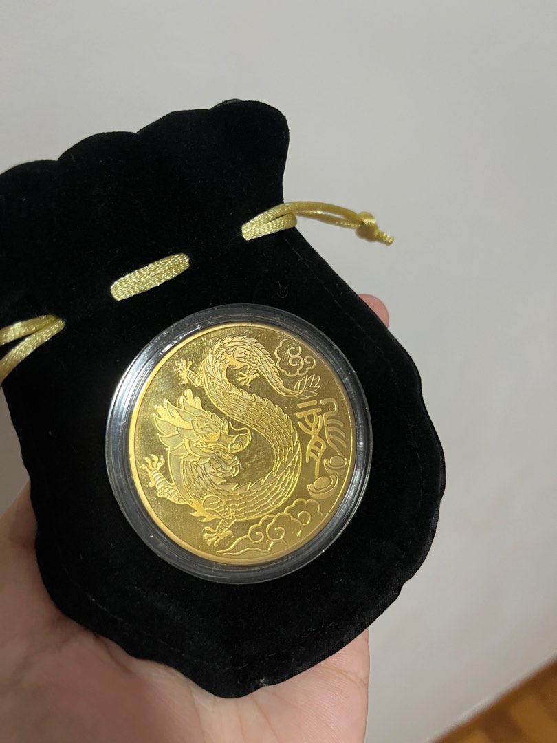 Golden Dragon Coin x1, Hobbies & Toys, Memorabilia & Collectibles ...
