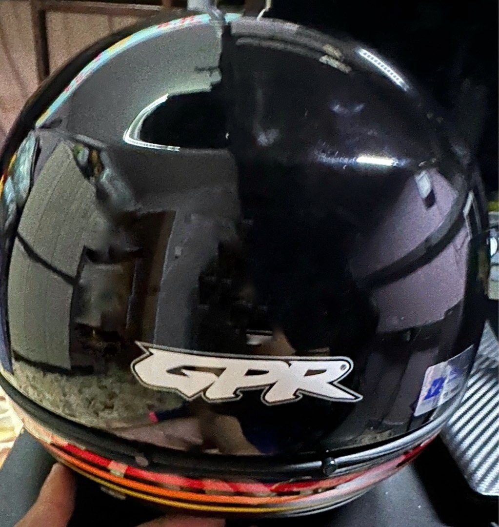 GPR helmet with normal visor and dark smoke visor, Motorcycles ...
