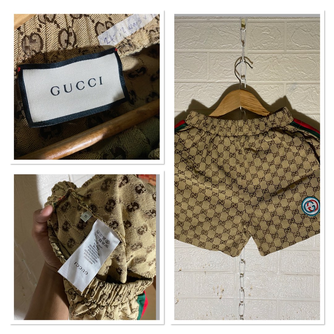 GUCCI MONOGRAM SHORTS, Luxury, Apparel on Carousell