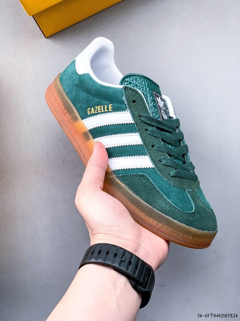 Gucci x Adidas Originals Gazelle "Esquisite Gucci" Italian luxury brand ...