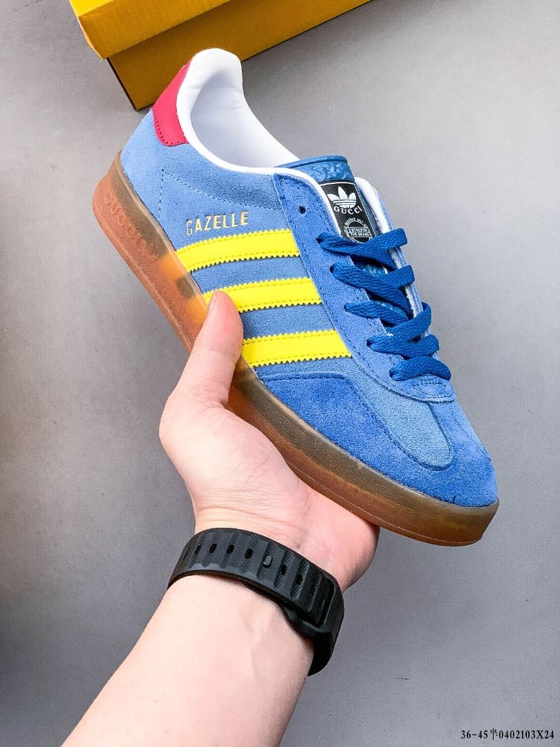 Gucci x Adidas Originals Gazelle "Esquisite Gucci" Italian luxury brand ...