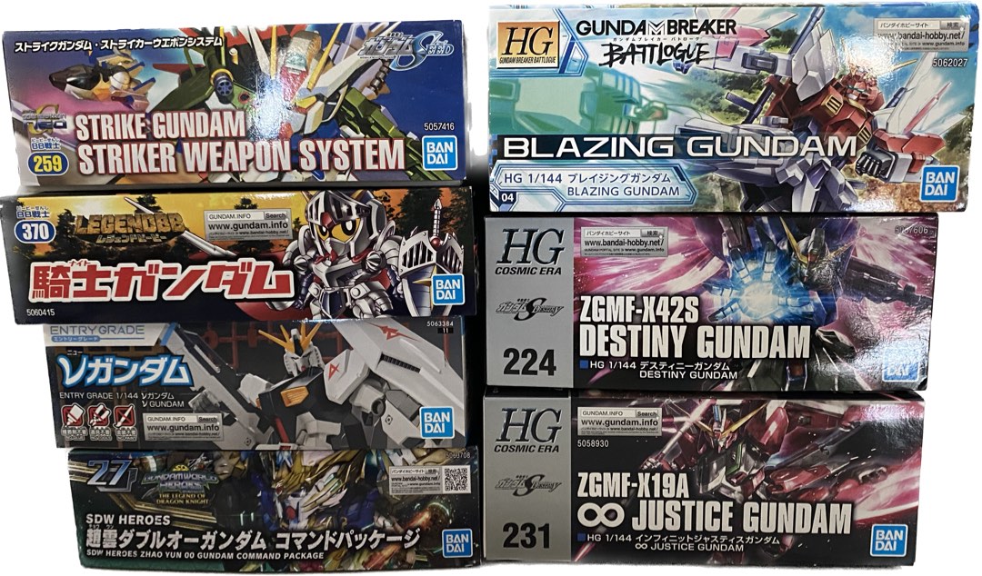 Gundam Gunpla Model Kit HG EG SD BB, Hobbies & Toys, Toys & Games on ...