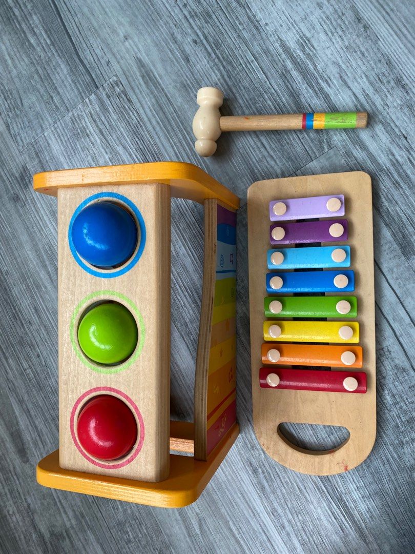 Hape Xylophone & Ball Run, Babies & Kids, Infant Playtime on Carousell