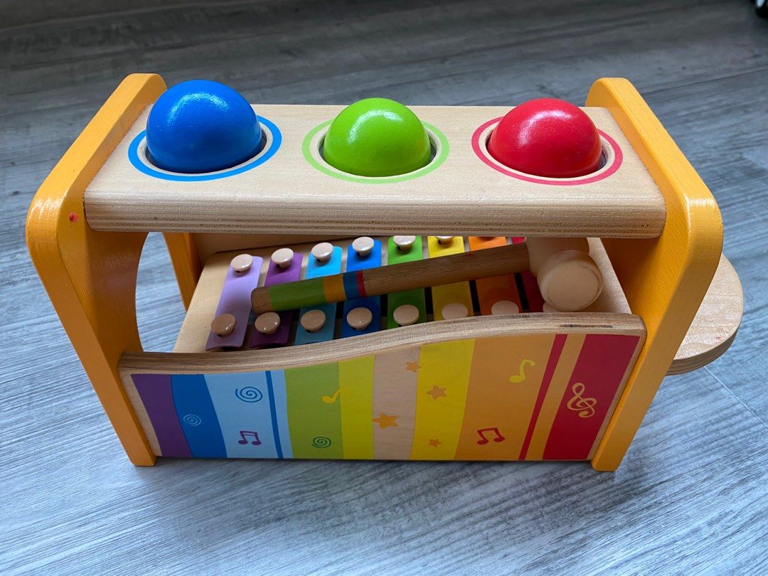 Hape Xylophone & Ball Run, Babies & Kids, Infant Playtime on Carousell