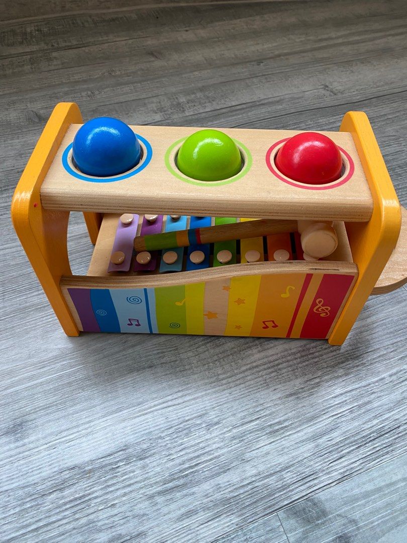 Hape Xylophone & Ball Run, Babies & Kids, Infant Playtime on Carousell