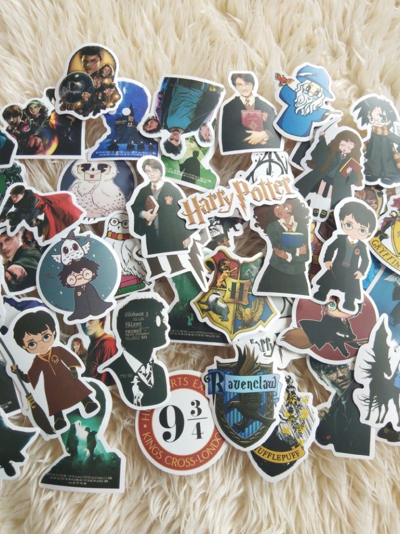 50pcs. Harry Potter Character Stickers, Hobbies & Toys, Stationary ...