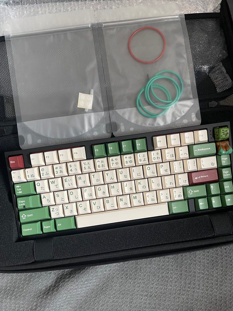 Hex.4b 75% custom keyboard built Pcb o-ring mounting, 電腦＆科技, 電腦周邊及配件 ...