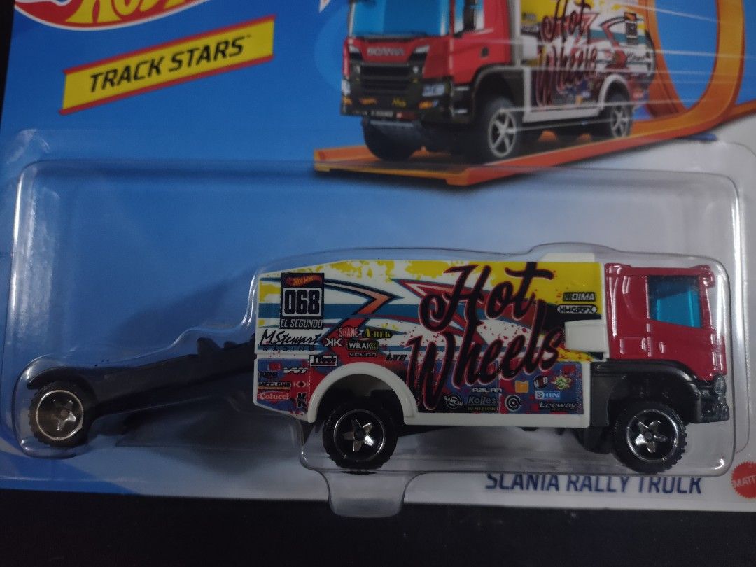 Hotwheels track star scania rally truck, Hobbies & Toys, Toys & Games ...