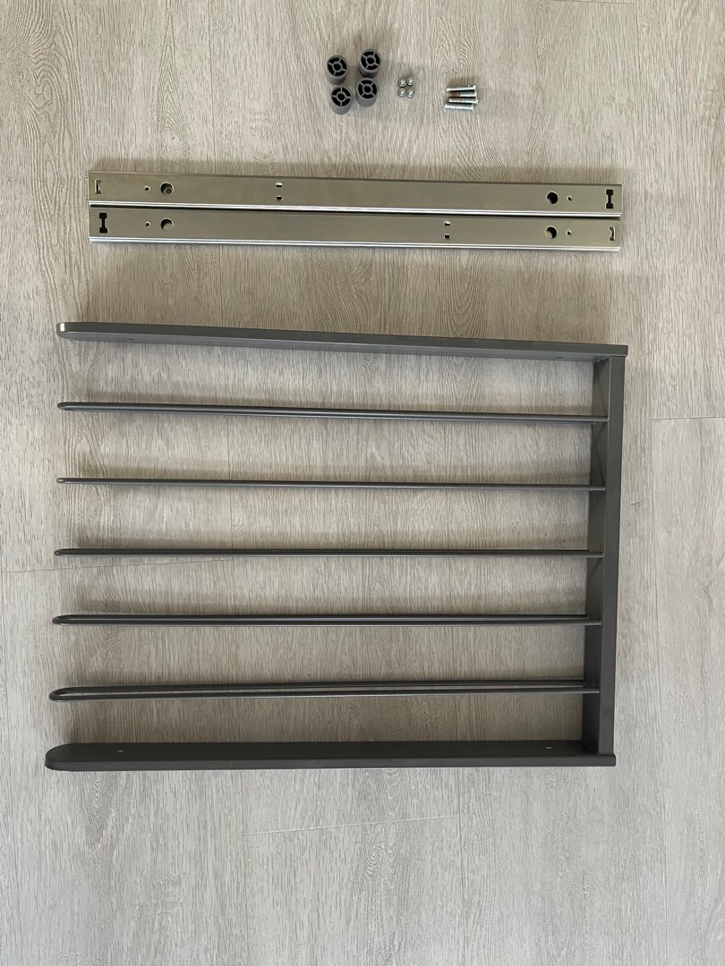 IKEA Komplement Pull Out Trousers Rack (Grey), Furniture & Home Living ...