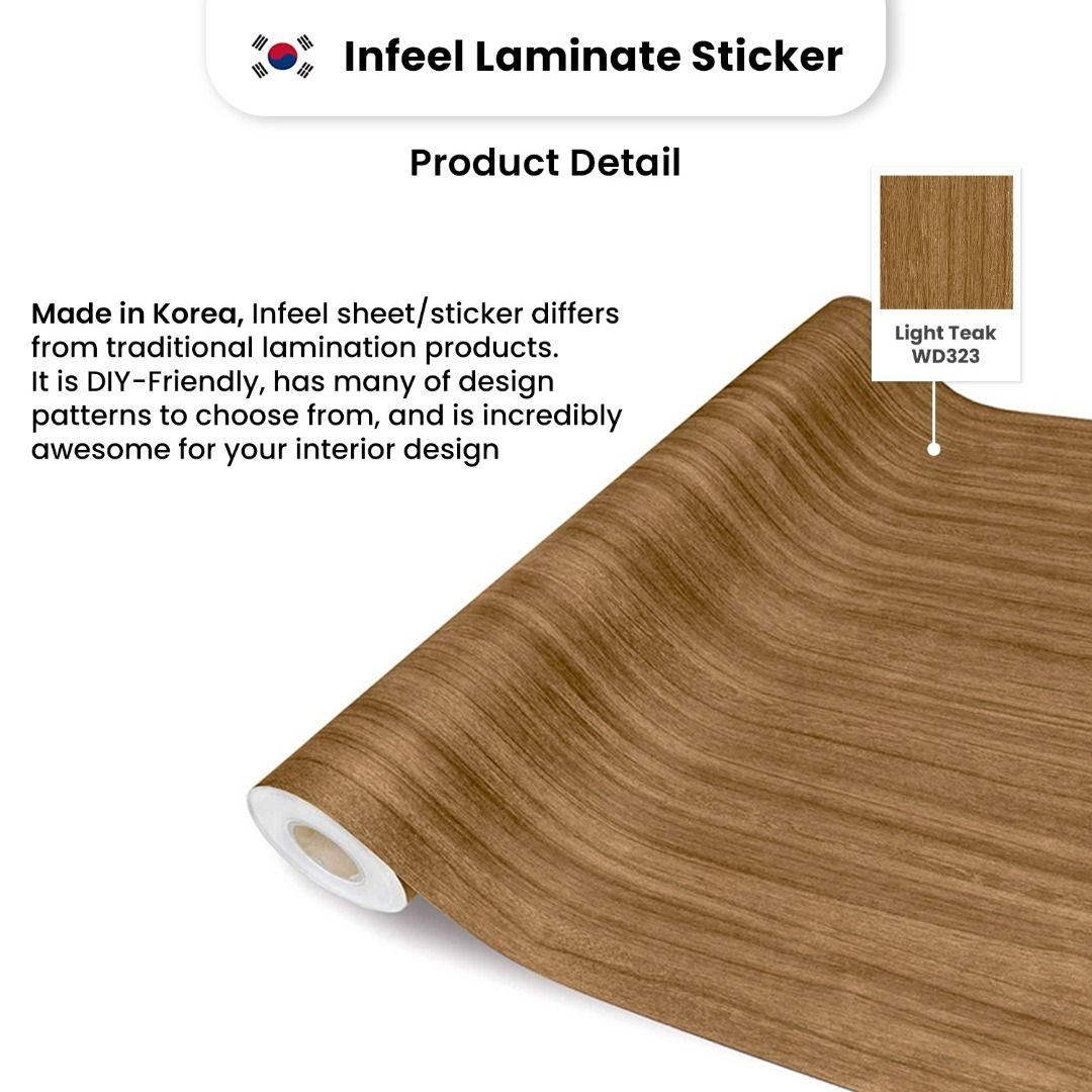 INFEEL KOREA Wardrobe Laminate / Wooden Wardrobe Sticker / Laminate ...