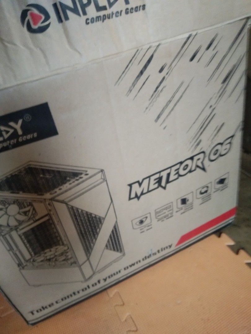 Inplay Meteor 06 White ATX Case, Computers & Tech, Parts & Accessories ...