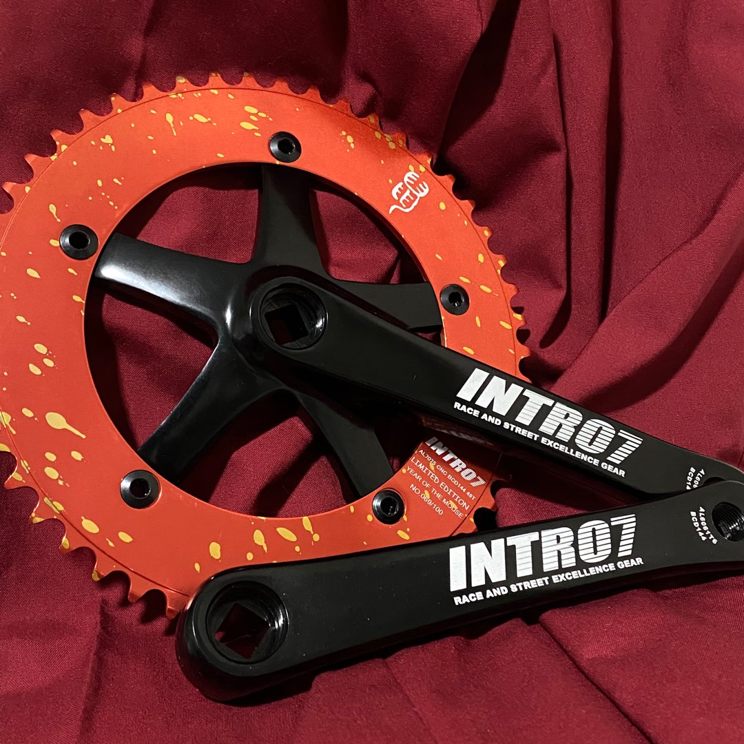 Intro7 intro 7 Limited Edition Track Crankset fixie track single speed ...
