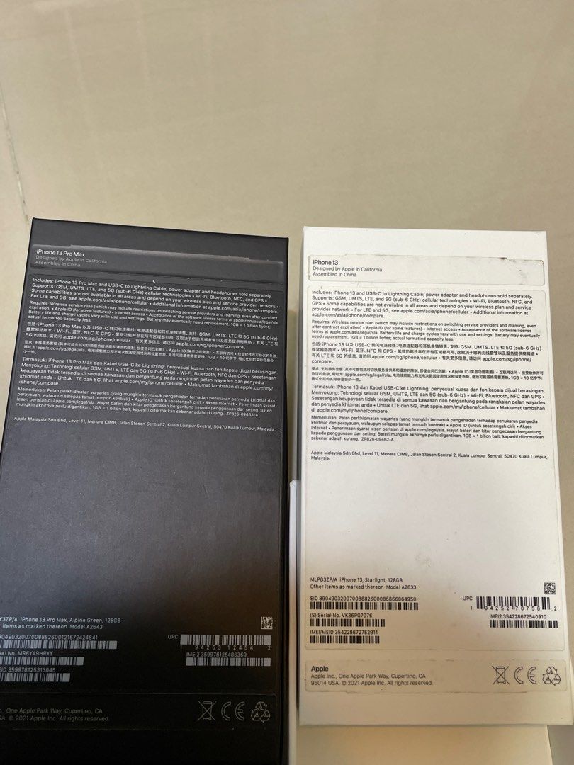iPhone 13/iPhone 13 pro max box, Mobile Phones & Gadgets, Mobile Phones ...