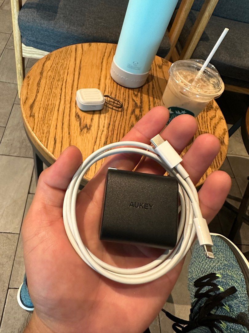 Iphone Type C Cable and 20watts adapter Aukey on Carousell