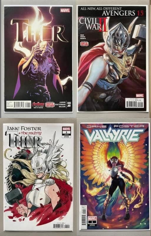 Jane Foster Comics Set - lot of 4, Hobbies & Toys, Books & Magazines, Comics & Manga on Carousell