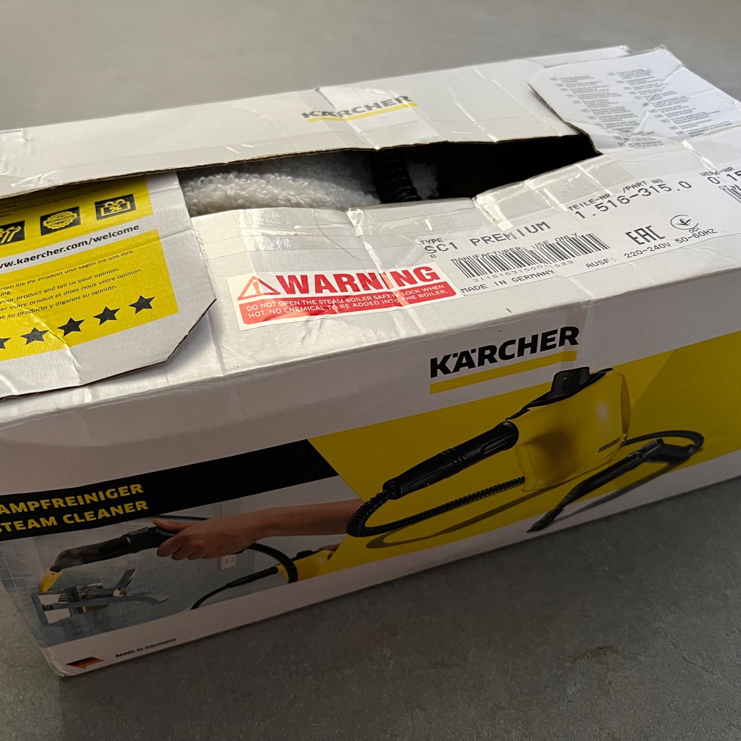 Karcher SC1 Steam Cleaner, TV & Home Appliances, Irons & Steamers on ...