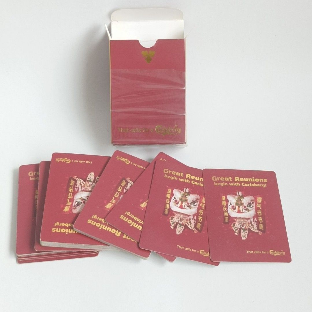 Kartu Remi Playing Card Carlsberg, Toys & Collectibles, Permainan Papan ...