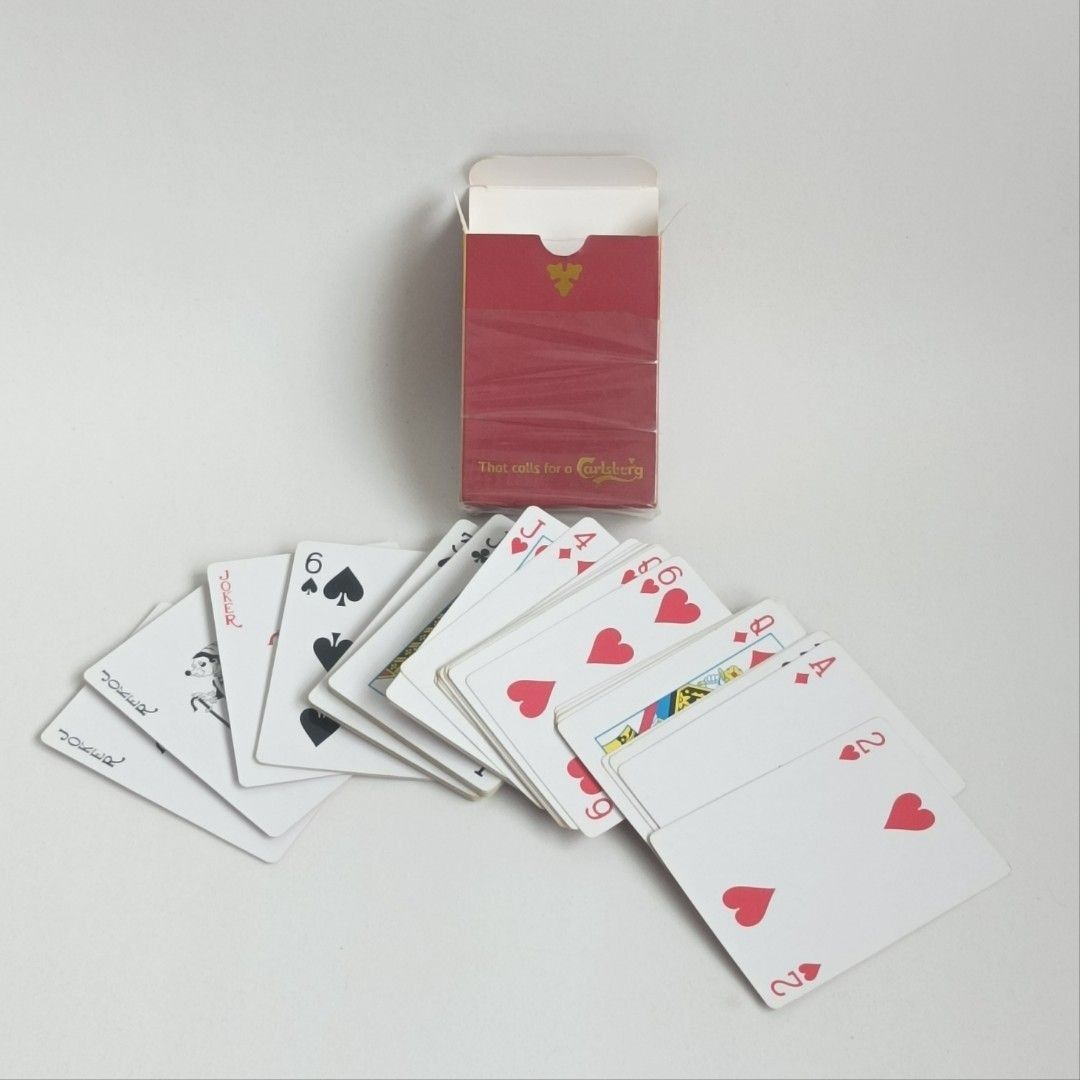 Kartu Remi Playing Card Carlsberg, Toys & Collectibles, Permainan Papan ...