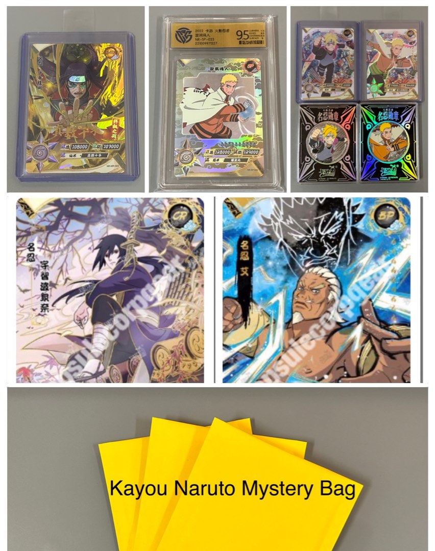 Kayou Naruto Mystery Bag Kuji (BP CR MR CP SP SLR AR UR), Hobbies & Toys, Toys & Games on Carousell