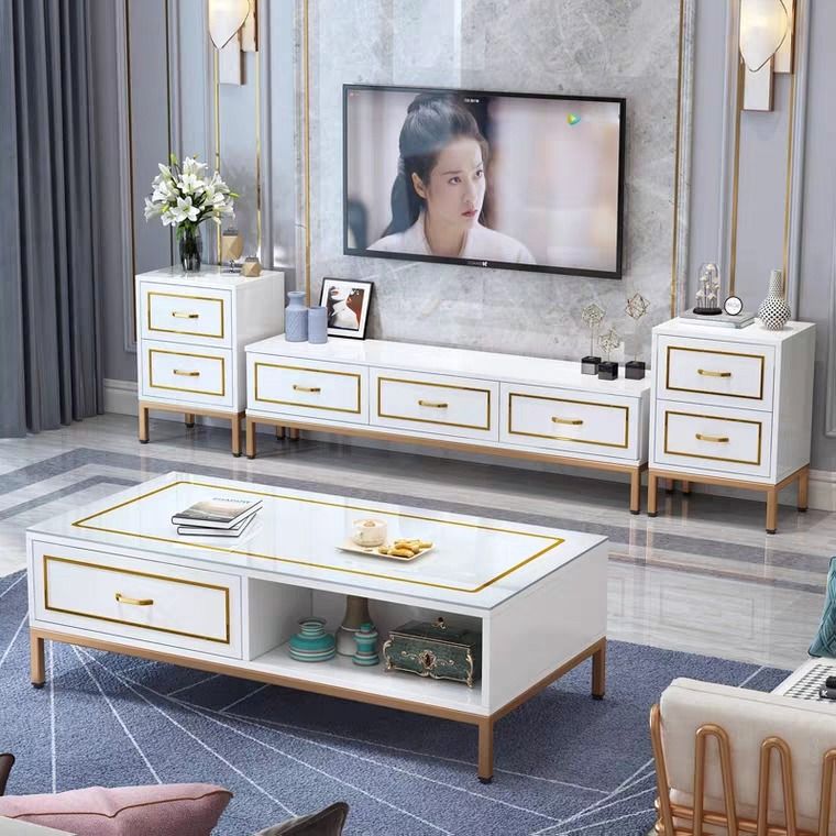 KIN Modern Victorian TV Console & Coffee Table, Furniture & Home Living ...