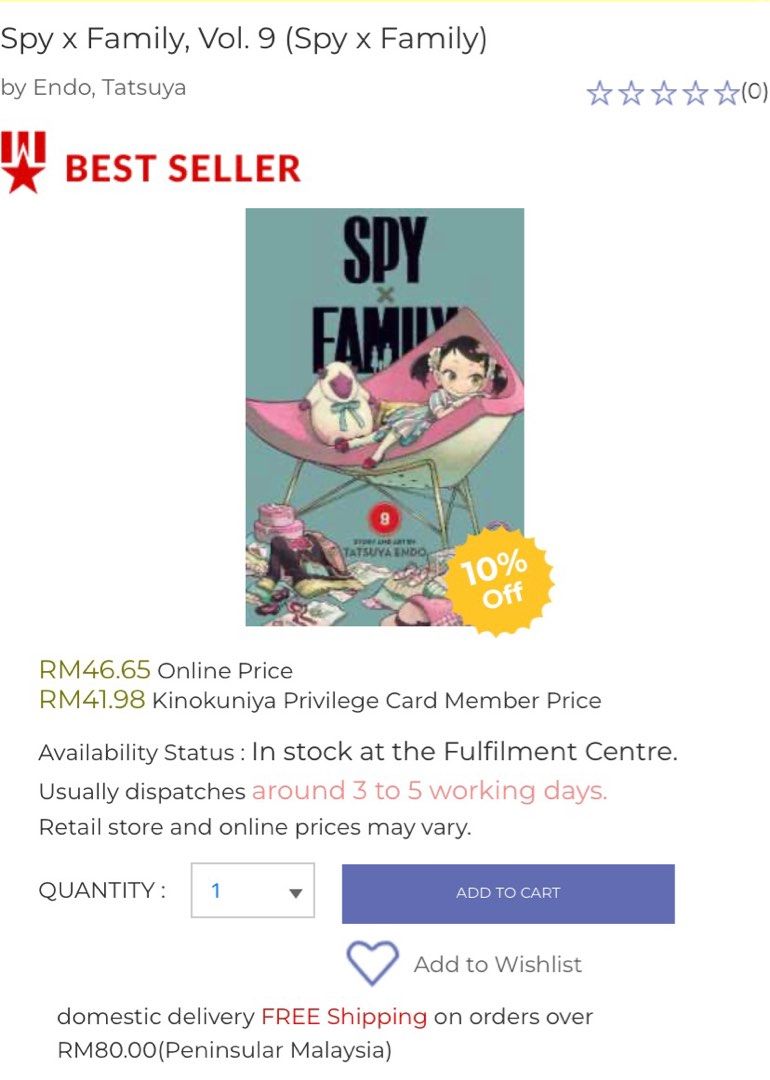 Kinokuniya Webstore Personal Shopper Rm2 Charge Hobbies And Toys