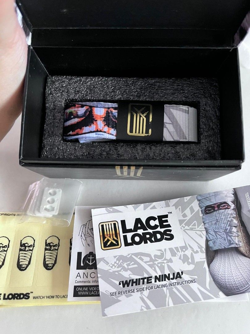 Lace lord white ninja shoe laces, Men's Fashion, Footwear, Shoe inserts ...