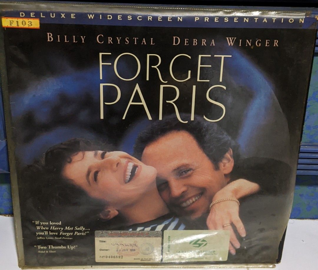 Retro/Vintage Laser Disc (Forget Paris movie), Hobbies & Toys, Music ...