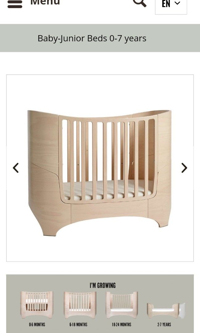 Leander baby cot, Babies & Kids, Baby Nursery & Kids Furniture, Cots ...