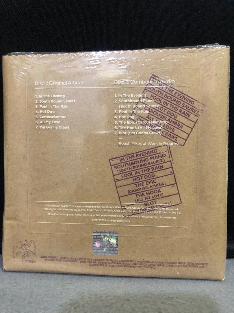 Led Zeppelin - In Through The Outdoor ( 2CDs Deluxe Edition - Made in ...