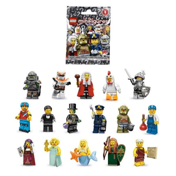 Lego Series 9 Minifigures Full Set of 16 Minifigures 71000, Hobbies ...
