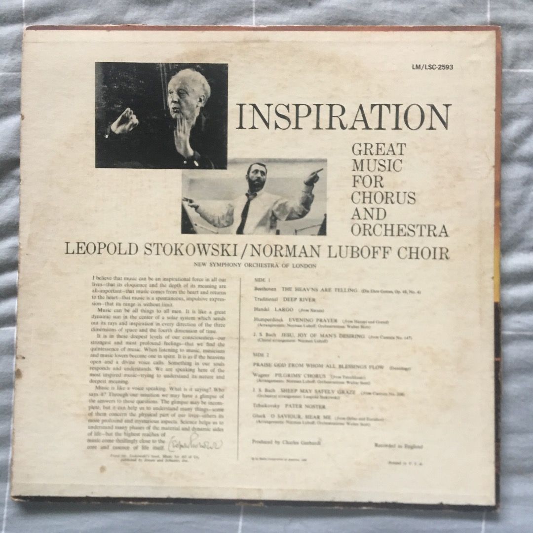 Leopold Stokowski / Norman Luboff Choir, New Symphony Orchestra Of ...