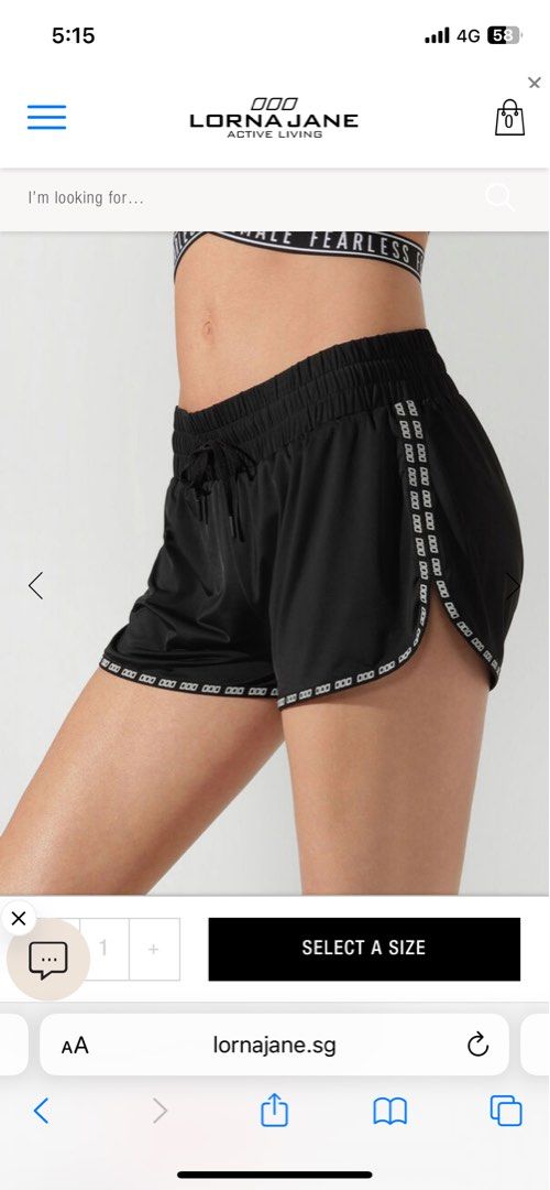 Lorna Jane Empower Run Short, Women's Fashion, Activewear on Carousell