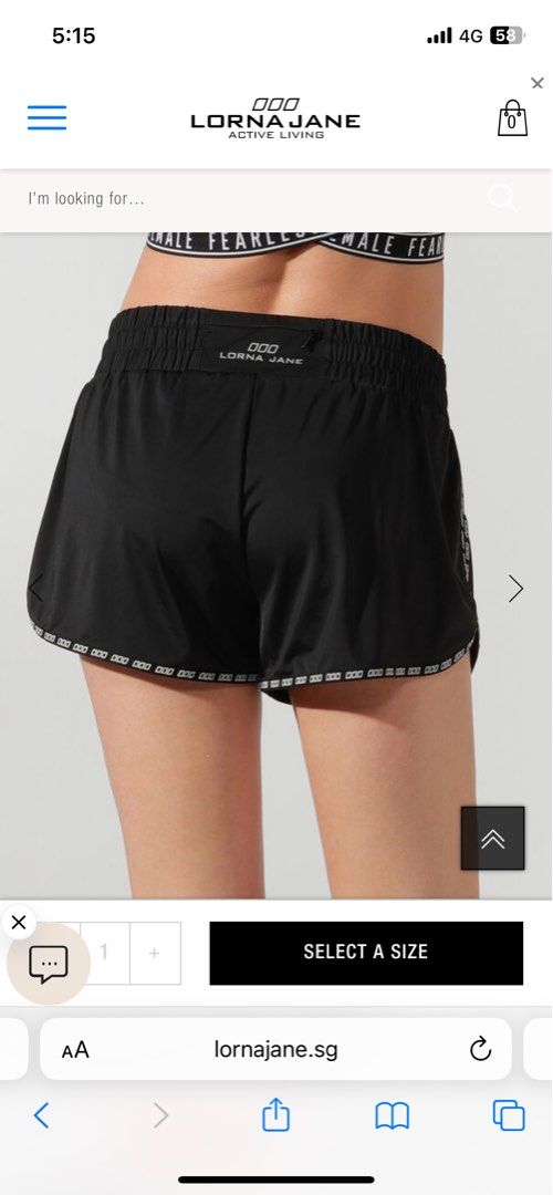 Lorna Jane Empower Run Short, Women's Fashion, Activewear on Carousell