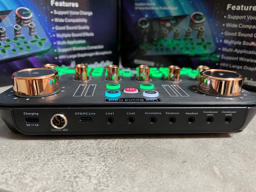 Luna Audio K600 Professional Sound Card Mixer+48v Version, 音響器材, 可攜式音響 ...