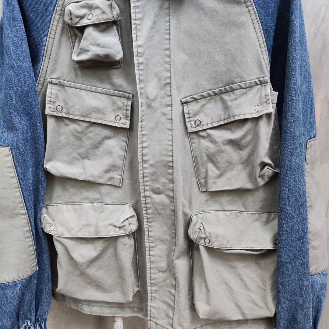 M Twill and Denim Jacket, Men's Fashion, Coats, Jackets and Outerwear ...