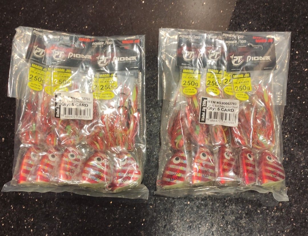 Madai Jigs (250 grams), Sports Equipment, Fishing on Carousell